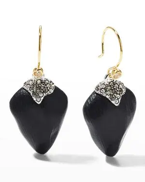 Alexis Bittar Solanales Crystal Lucite Drop Earrings - Black