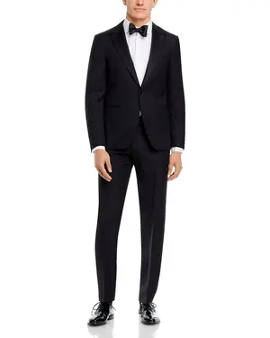 Canali Peak Lapel Regular Fit Tuxedo - Black