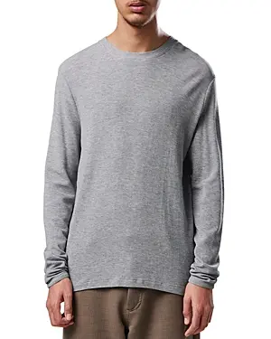 Nn07 Clive Long Sleeve Tee Grey