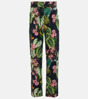 Oscar De La Renta Printed Pants For Women