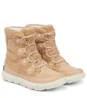 Sorel Joan Shearling Ankle Boots - Beige