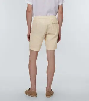 Frescobol Carioca Felipe Linen And Cotton Shorts - Beige