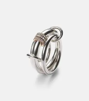 SPINELLI KILCOLLIN Gemini Sterling Ring With White Diamonds