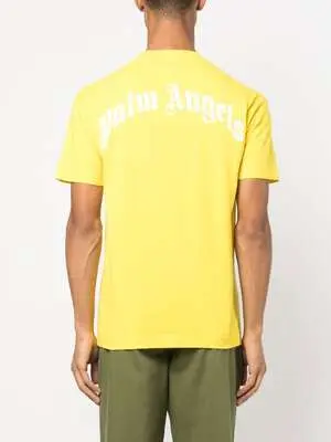Palm Angels Broken Palm Print T-shirt - Yellow