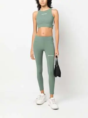 Palm Angels Logo-print Track Top - Green