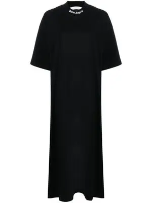 Palm Angels Logo-print T-shirt Dress