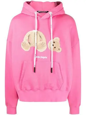 Palm Angels Bear Hoodie - Pink