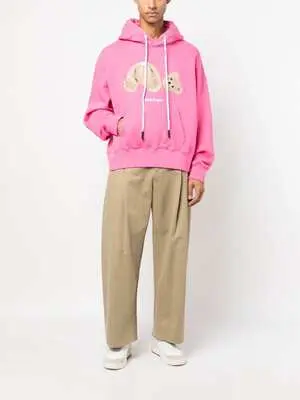 Palm Angels Bear Hoodie - Pink