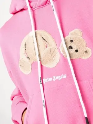 Palm Angels Bear Hoodie - Pink