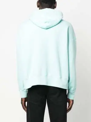 Palm Angels Bear-print Cotton Hoodie - Blue