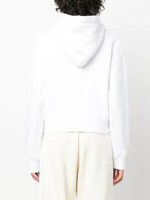 Palm Angels Bear Motif Hoodie - White