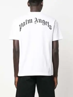 Palm Angels Broken Palm Print T-shirt - White
