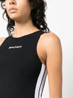 Palm Angels Logo-print Tank Top - Black