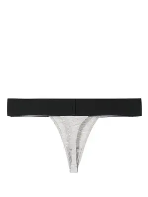Palm Angels Logo-trim Stretch-cotton Thong