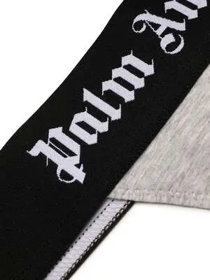 Palm Angels Logo-trim Stretch-cotton Thong