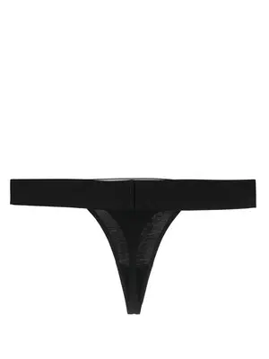 Palm Angels Logo-band Thong - Black