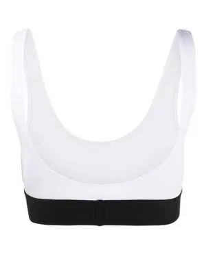 Palm Angels Logo-trim Bra - White