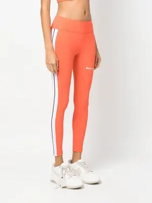 Palm Angels Logo-print Leggings - Orange