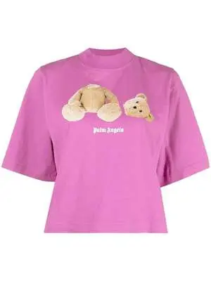 Palm Angels Teddy Bear-print T-shirt - Purple
