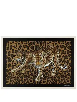 Dolce & Gabbana Set Of 36 Leopard Placemats - Brown