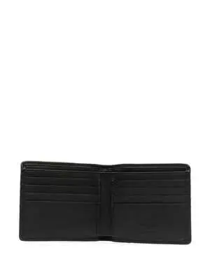 Zegna Logo-detail Woven Leather Wallet