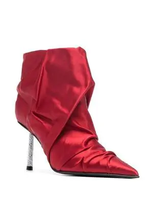 LE SILLA Bella 80mm Ruched Ankle Boots