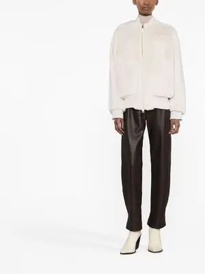 BLANCA VITA Faux-fur Bomber Jacket