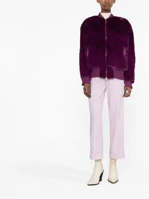 BLANCA VITA Faux-fur Bomber Jacket