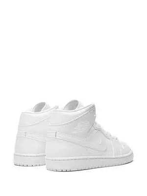 JORDAN Air 1 Mid Triple Sneakers - White