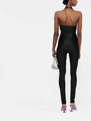 Saint Laurent Ruched Halterneck Jumpsuit