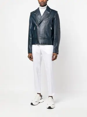 Dsquared2 Leather Biker Jacket