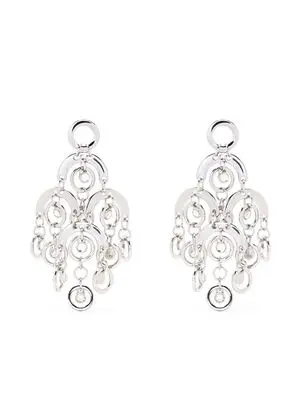 Rabanne Crystal-embellished Pendant Earrings - Silver