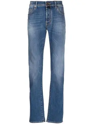 Jacob Cohen Whiskering Bottoms For Men