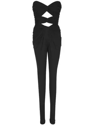 Saint Laurent Strapless Skinny Jumpsuit