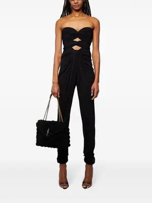 Saint Laurent Strapless Skinny Jumpsuit