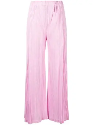 Issey Miyake September Plissé Trousers - Pink