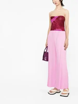 Issey Miyake September Plissé Trousers - Pink