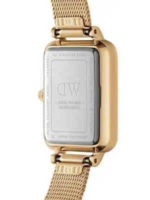 DANIEL WELLINGTON Quadro Lumine Pressed Evergold 26mm - White