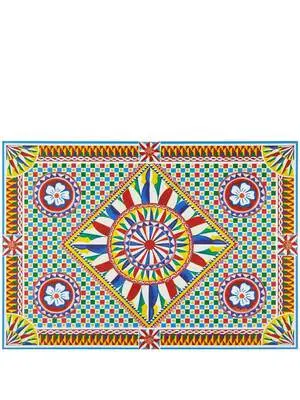 Dolce & Gabbana Carretto-print Place Mats - Yellow
