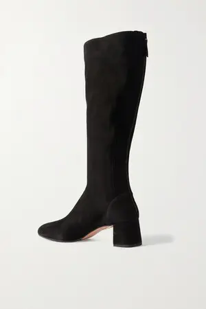 AQUAZZURA Saint Honore Knee High Boots - Black