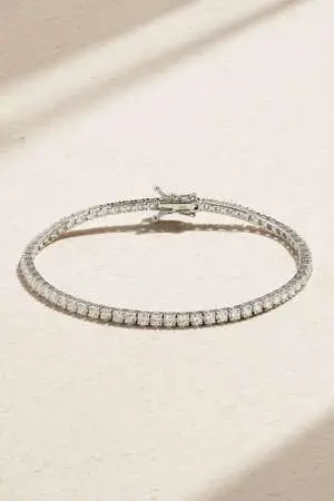 ROXANNE FIRST 14-karat White Gold Diamond Tennis Bracelet