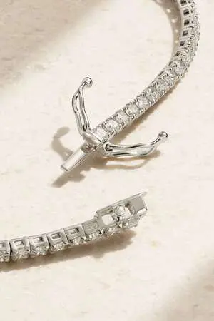 ROXANNE FIRST 14-karat White Gold Diamond Tennis Bracelet