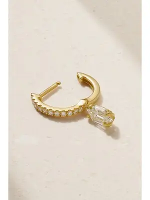 ANITA KO Huggies 18-karat Diamond Single Earring - Gold