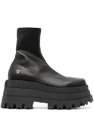NAKED WOLFE Sassy Platform Ankle Boots