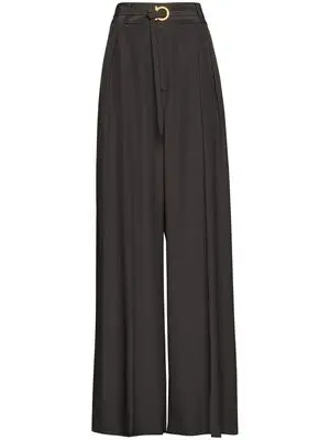 FERRAGAMO Belted Palazzo Trousers