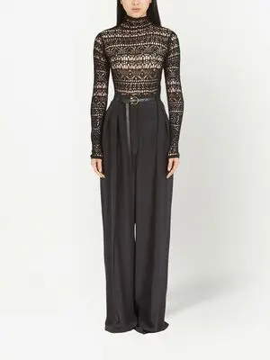 FERRAGAMO Belted Palazzo Trousers