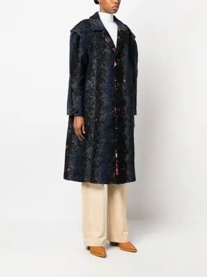 VITELLI Single-breasted Recycled Wool Coat