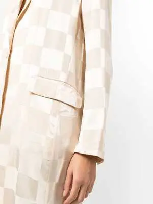 UMA WANG Checkerboard-print Shirt Jacket