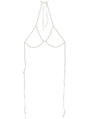 Fleur Du Mal Pearl Framed Bra - White