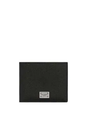 Dolce & Gabbana Logo-tag Leather Bifold Wallet - Black